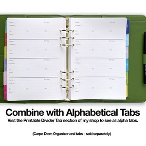 Printable Address Pages - A5 | Half Letter | Instant Download - Etsy