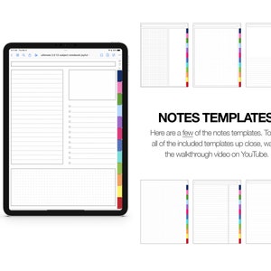 12 Subject Digital Notebook SERIES 2 | Digital Notebook With Tabs | 131 ...