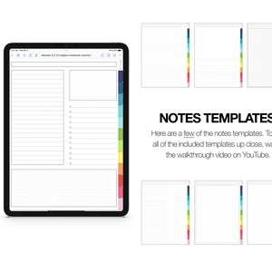12 Subject Digital Notebook SERIES 2 | Digital Notebook With Tabs | 131 ...