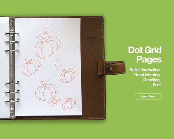 Printable Dot Grid Pages A5 Half Letter Instant Download | Etsy