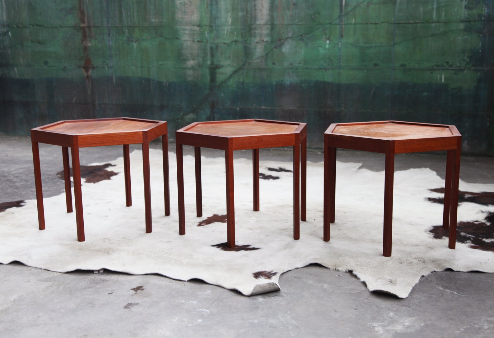 INCREDIBLE Set of 3 Hans Andersen Artex Brazilian Rosewood Stacking ...