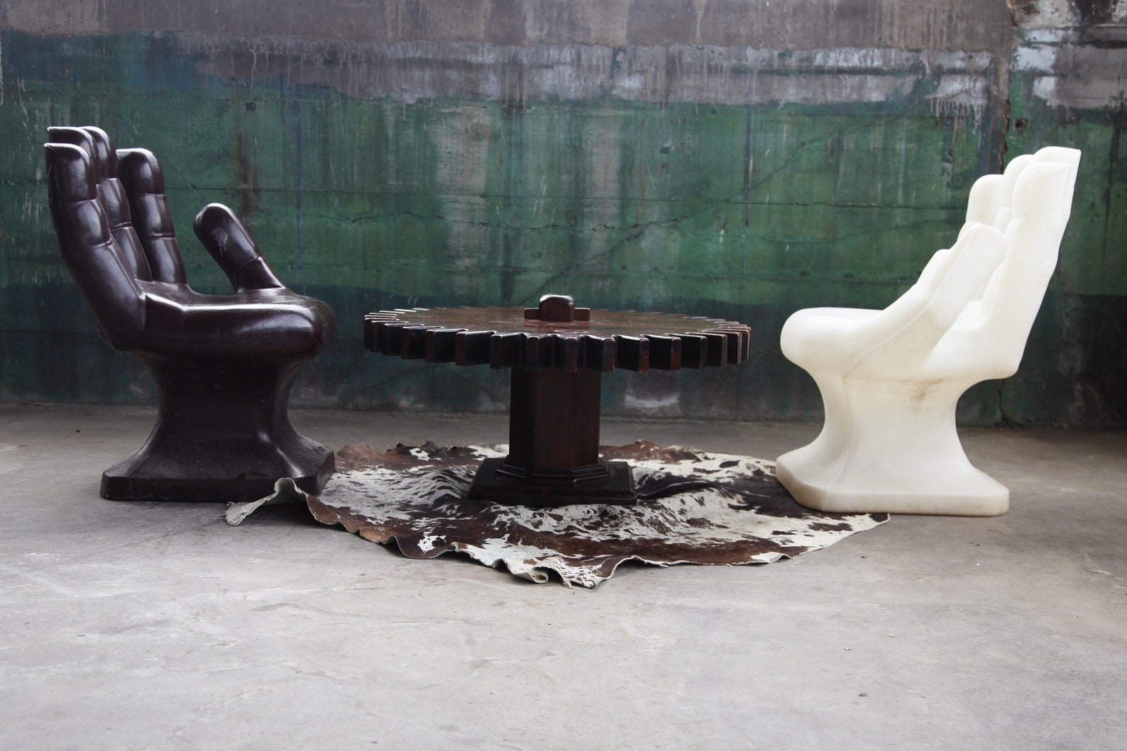 1970s Vintage Mid Century Modern Hand Lounge Chair in White - Etsy