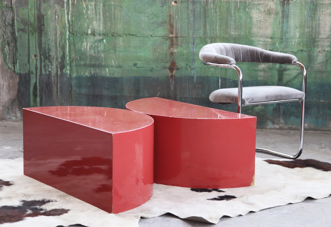 SOLDRARE Lacquered Intrex Habitat Post Modern 80s Geometric - Etsy