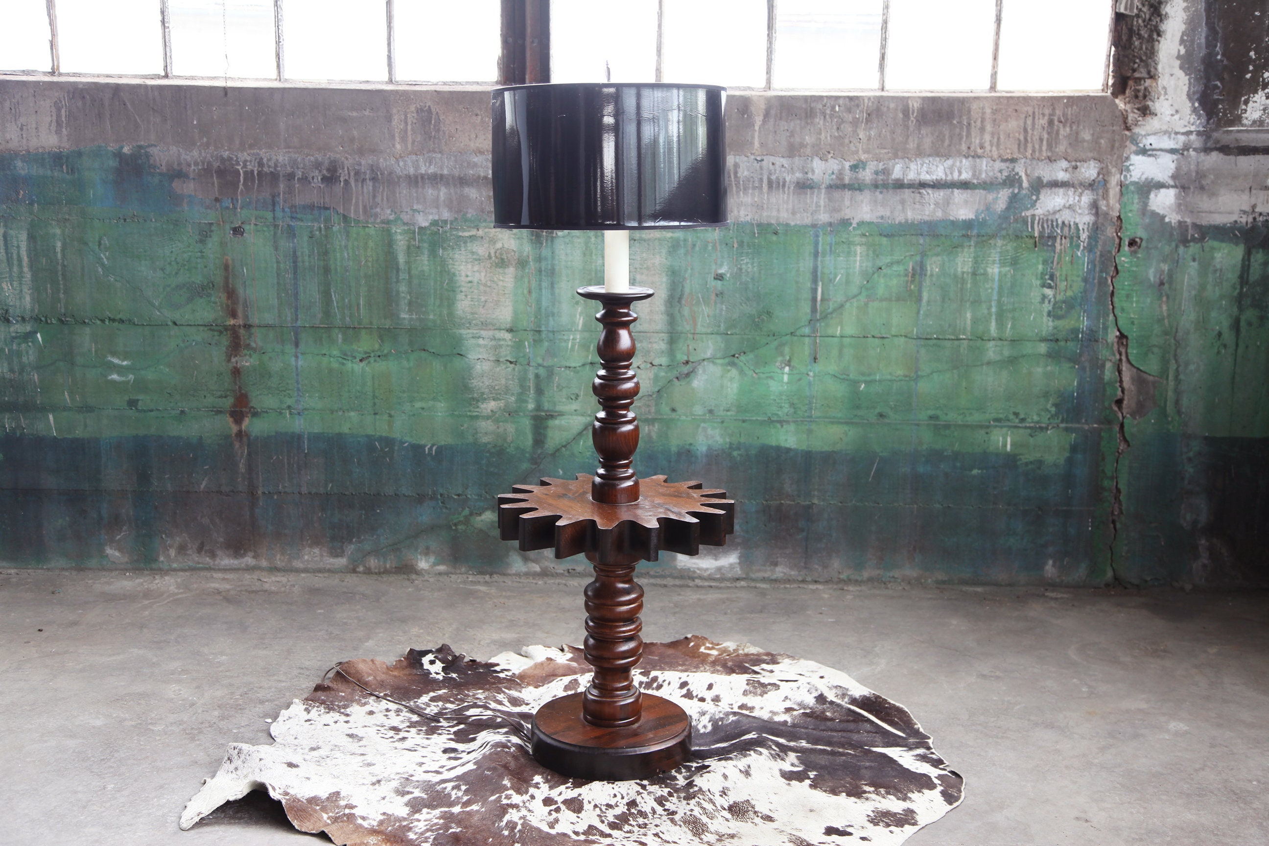 1970s Mid Century Modern Ethan Allen Cog Wheel Spinning Gear Sprocket ...