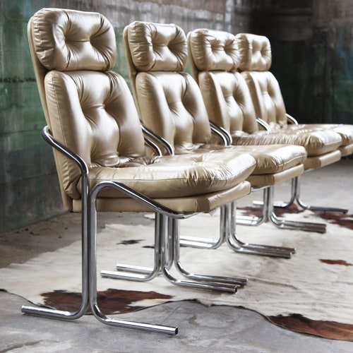 1970s Vintage Post Modern Jerry Johnson Style Bent Tubular - Etsy