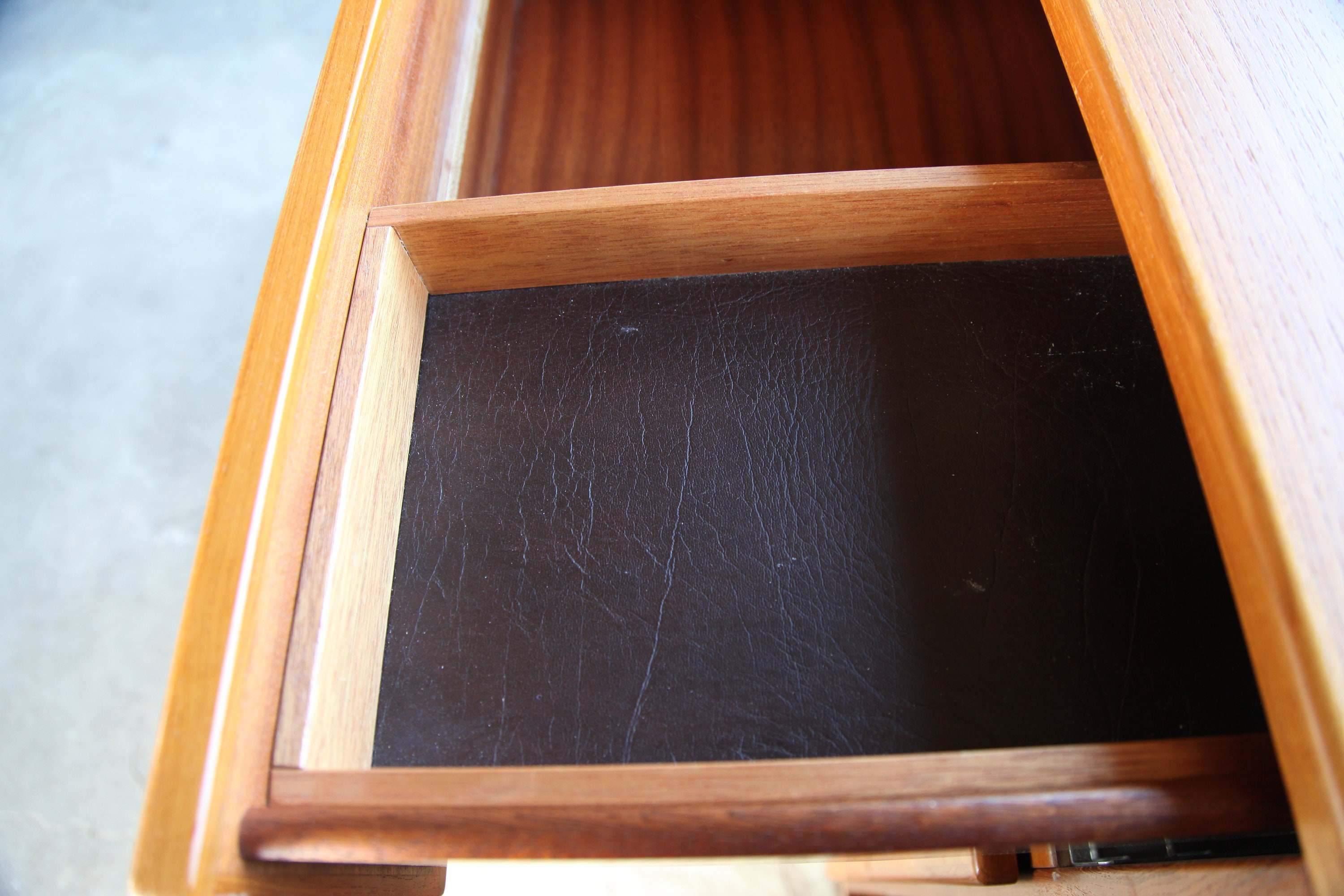 HOLD *** Mid Century Danish Modern Solid Teak Scan Coll Highboy Cabinet ...