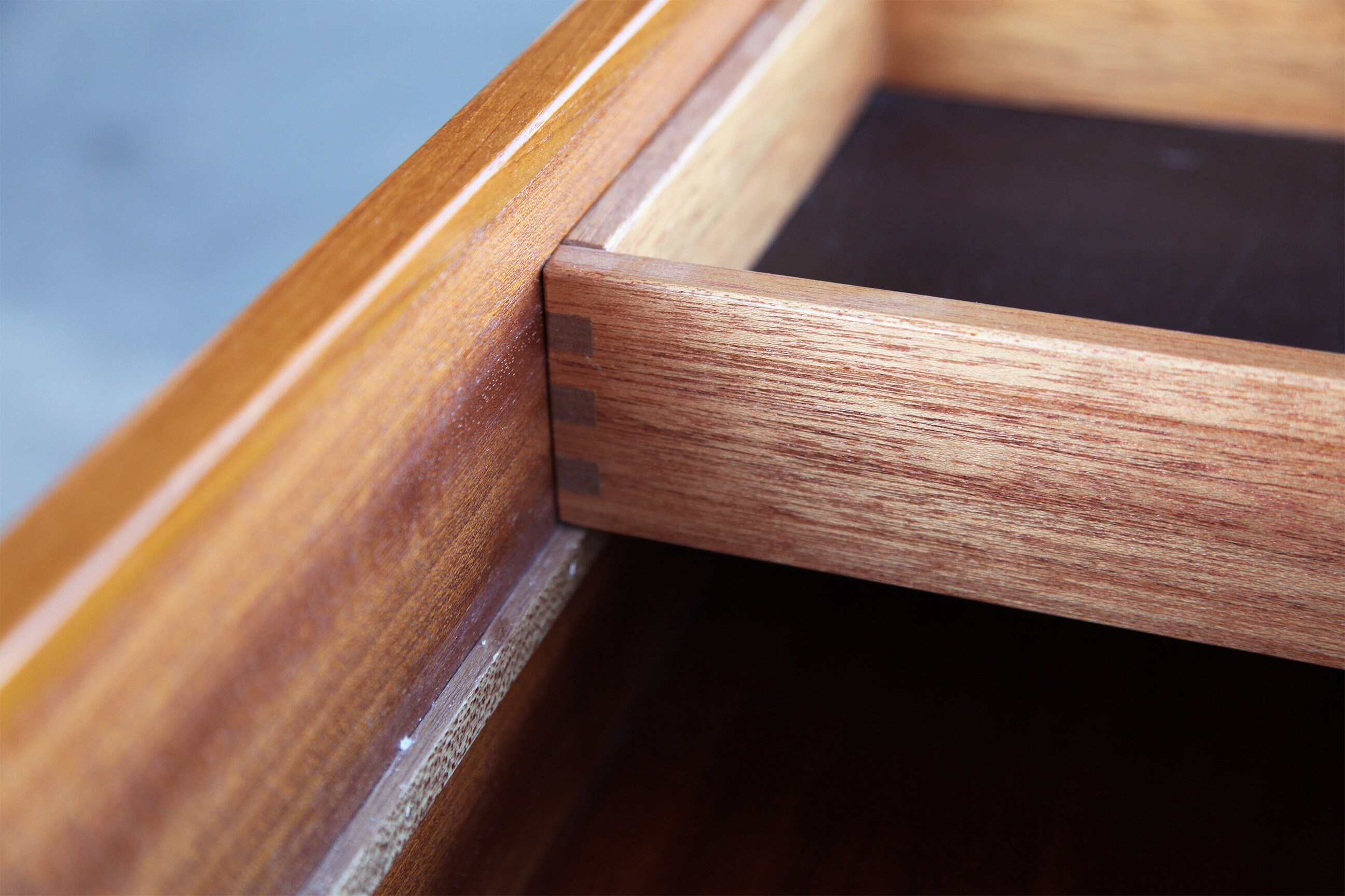 HOLD *** Mid Century Danish Modern Solid Teak Scan Coll Highboy Cabinet ...