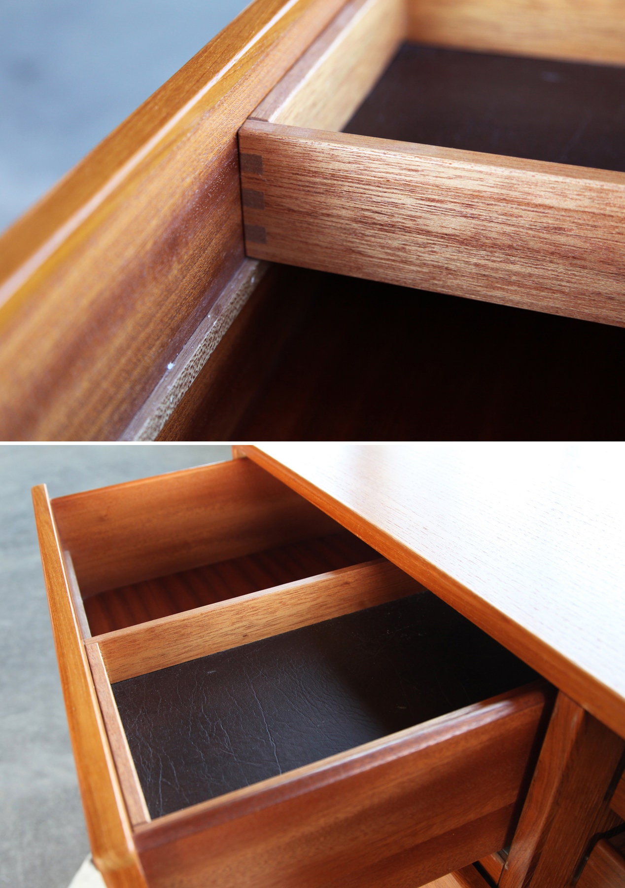 HOLD *** Mid Century Danish Modern Solid Teak Scan Coll Highboy Cabinet ...