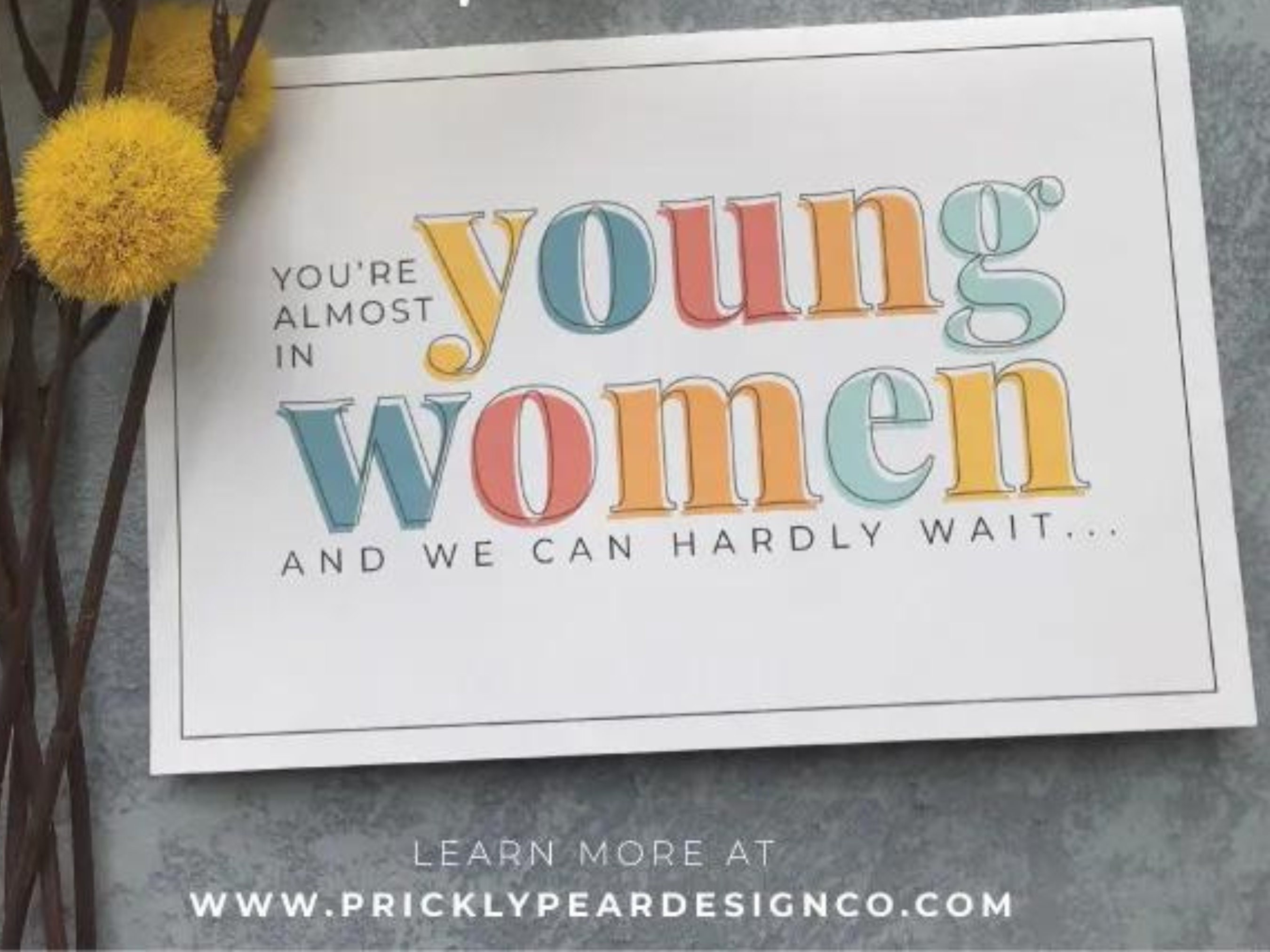 Young Women Welcoming Card: Editable Template (canva) - Etsy