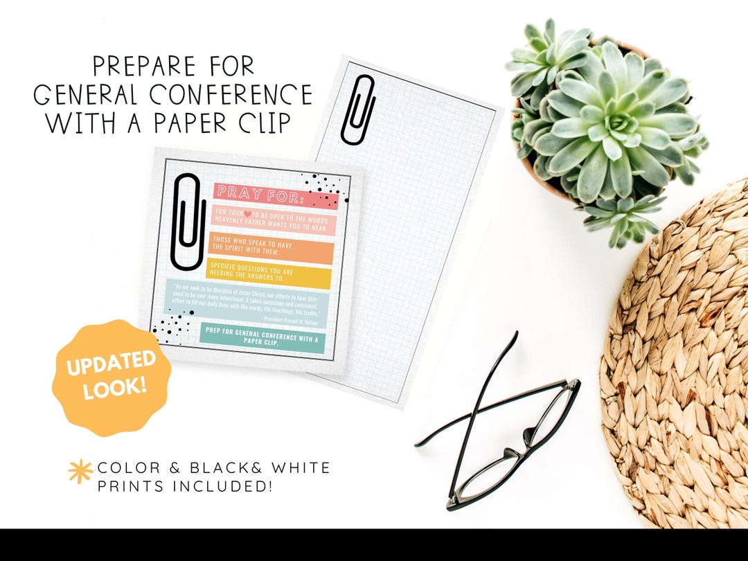 LDS General Conference Prep Printables: Paper Clip Challenge (digital ...