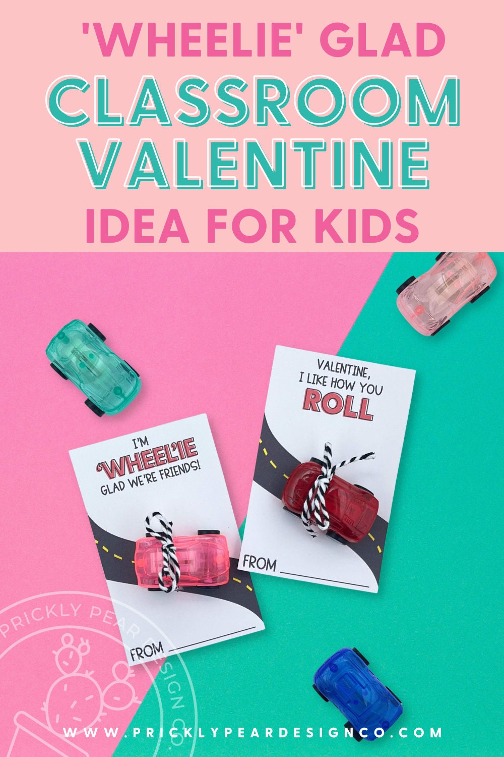 Wheelie Glad Race Car Valentines, Race Car Valentine Tag, Kids ...