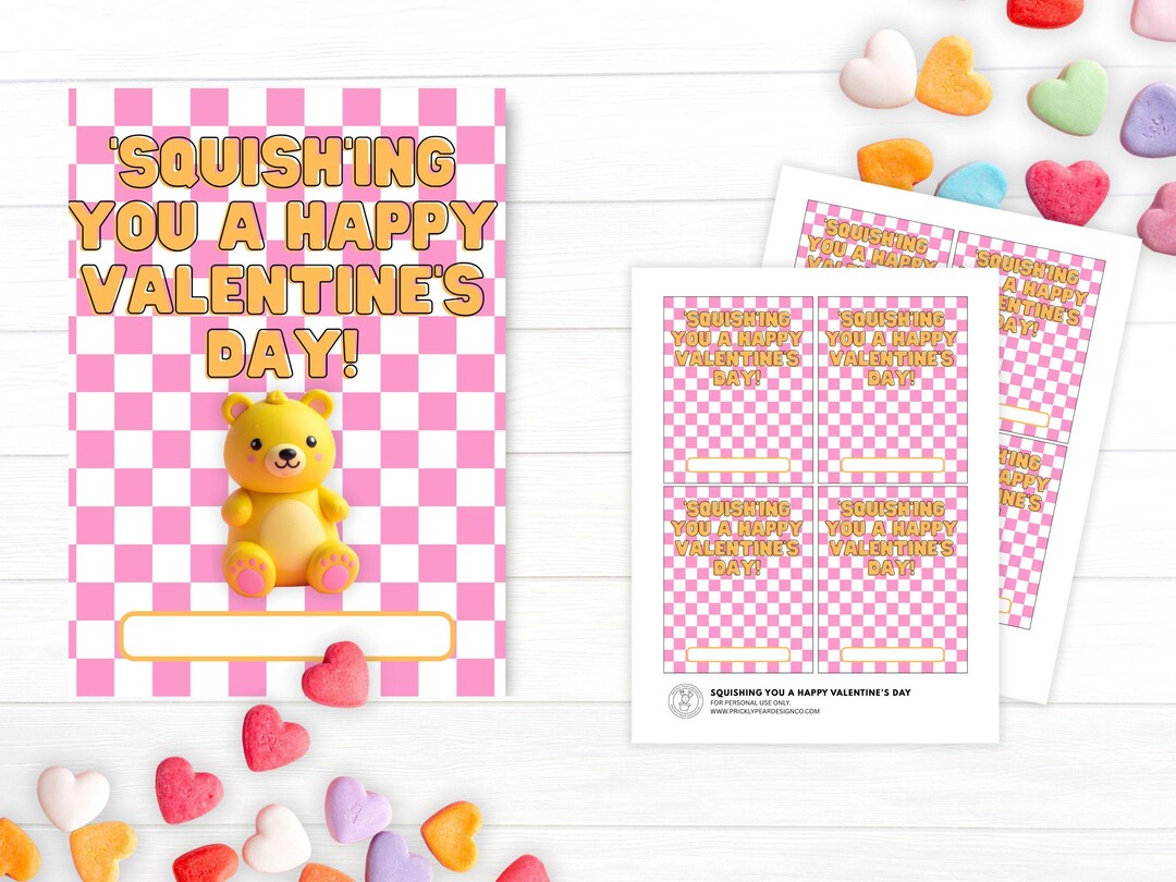 Squishing You a Happy Valentine's Day: Classroom Valentine Digital ...