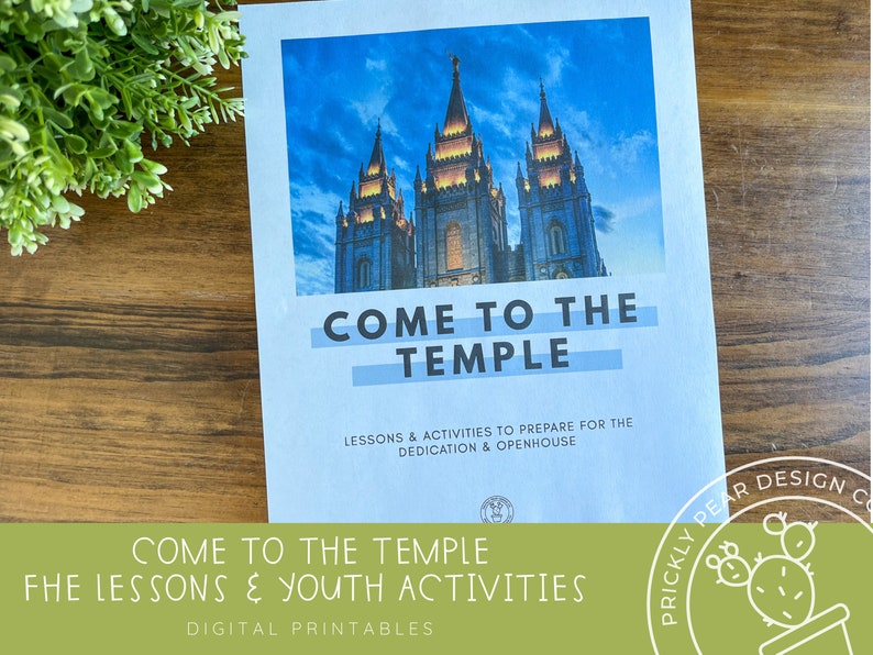 Come to the Temple Lessons | LDS Temple Dedication Family Home Evening ...
