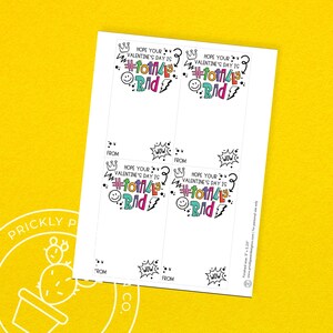 Totally Rad Skateboard Valentines Card, Valentine Tag, Kids Classroom ...