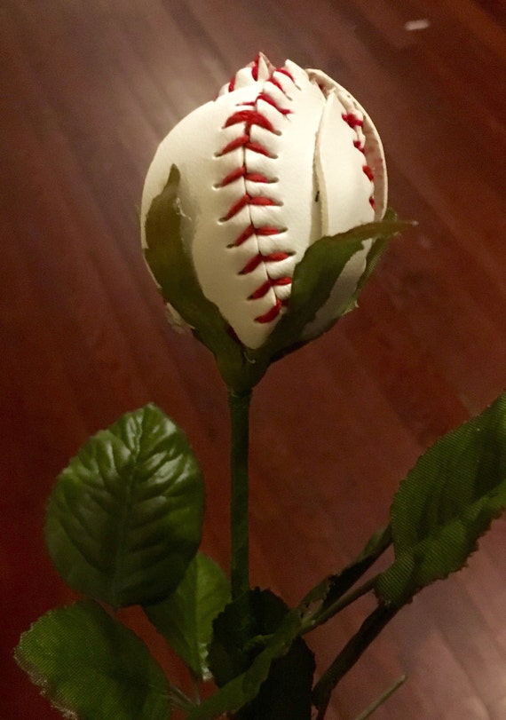 8 rosas baseball / béisbol flores de béisbol Real ideal para | Etsy