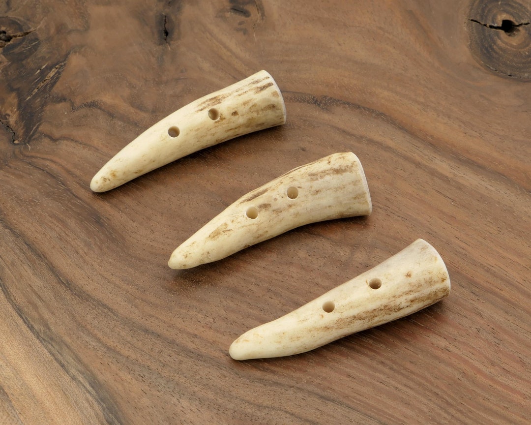 Antler Toggle Buttons, Set of 3 - Etsy UK