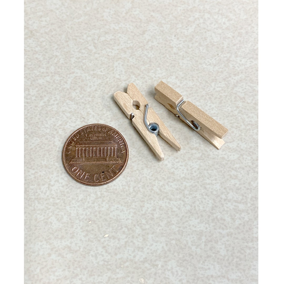Craftysticks- Mini Wooden Clothespin Clips- 25mm - Etsy