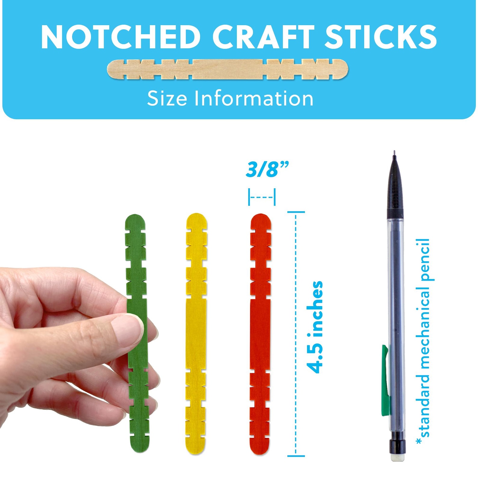 Notched Natural Wood Craft Sticks: Interlocking STEM Building - Etsy