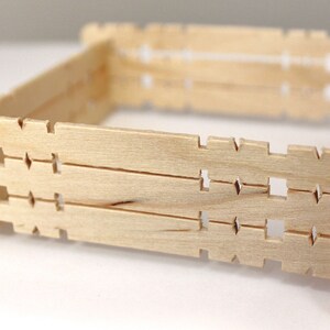 Craftysticks- Notched Wood Craft Sticks, 4.5 Inch, Natural Hobby Sticks ...