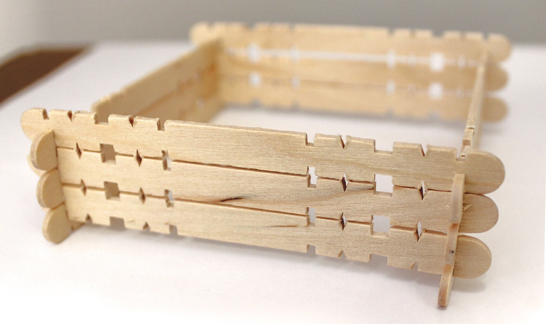 Notched Natural Wood Craft Sticks: Interlocking STEM Building - Etsy