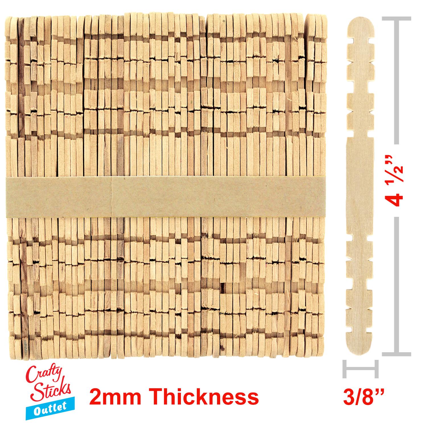 Notched Natural Wood Craft Sticks: Interlocking STEM Building - Etsy
