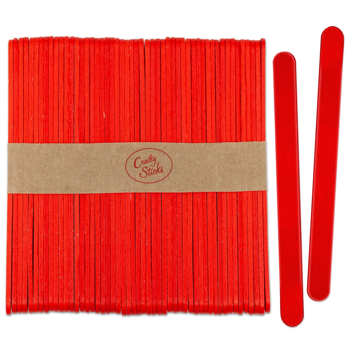 Red Painted Craft Sticks: FSC Birch Wood, STEM Projects - 50 Pack - Etsy