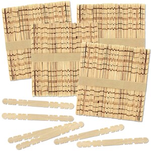 Notched Natural Wood Craft Sticks: Interlocking STEM Building - Etsy