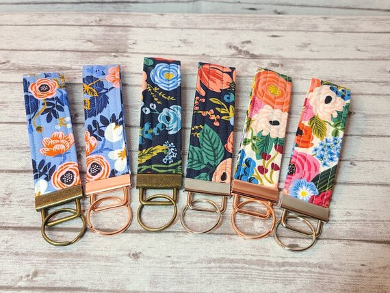 Rifle Paper Co. Fabric Key Ring | Etsy