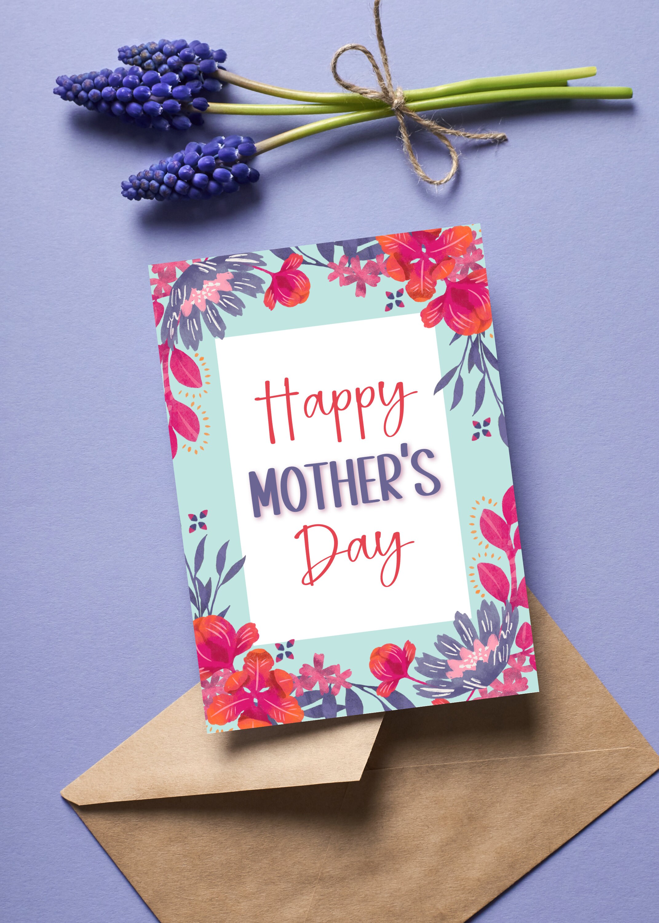 Mother's Day Card Printable Mother's Day Card Digital Download 5x7 ...