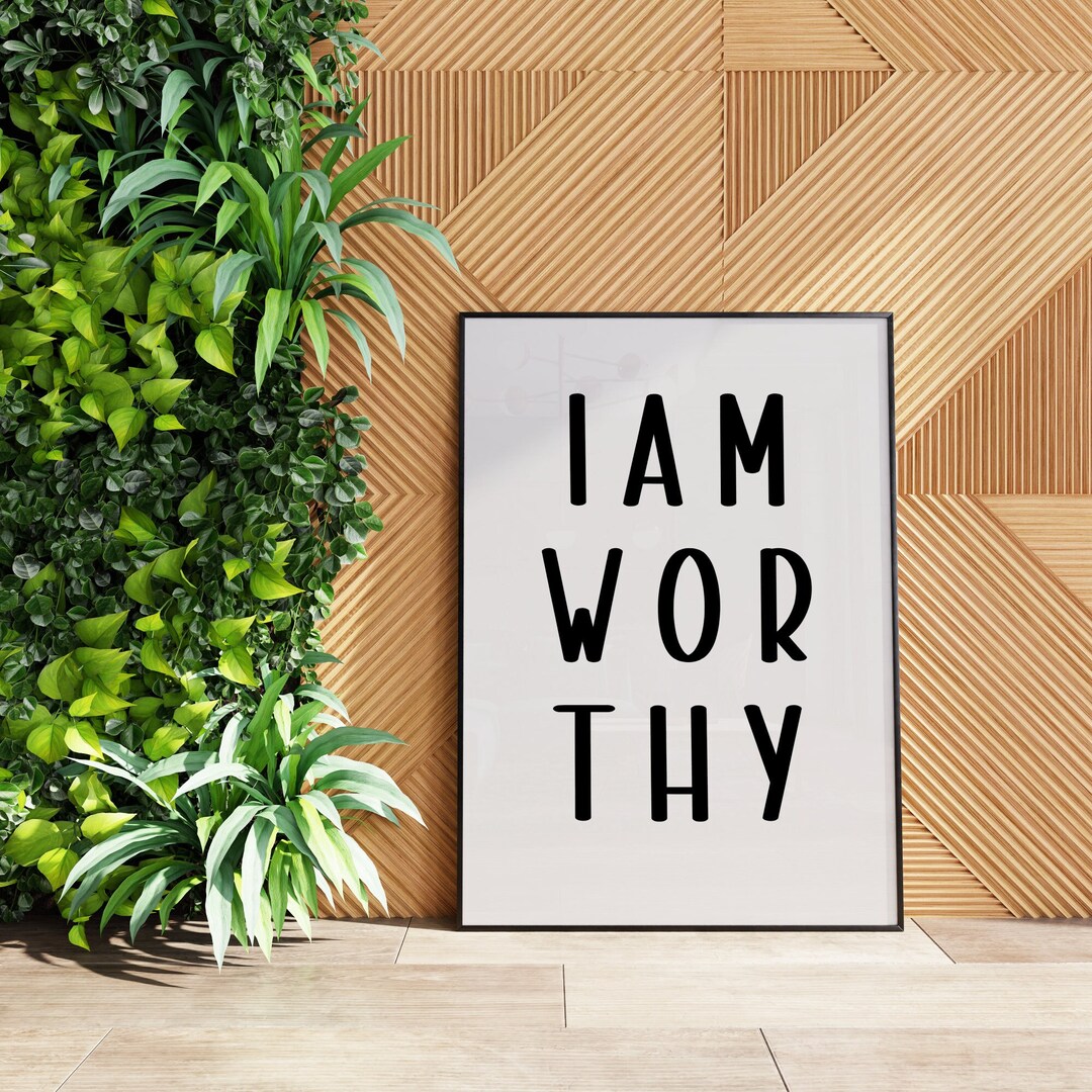 Affirmation Art Print Instant Download Self Care Wall Art - Etsy