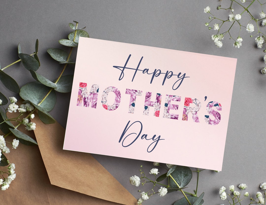 Printable Mother's Day Card Mother's Day Card Digital Download 5x7 ...