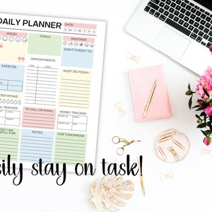 Planner Pages Printable 2024 Digital Planner Habit Tracker Printable ...