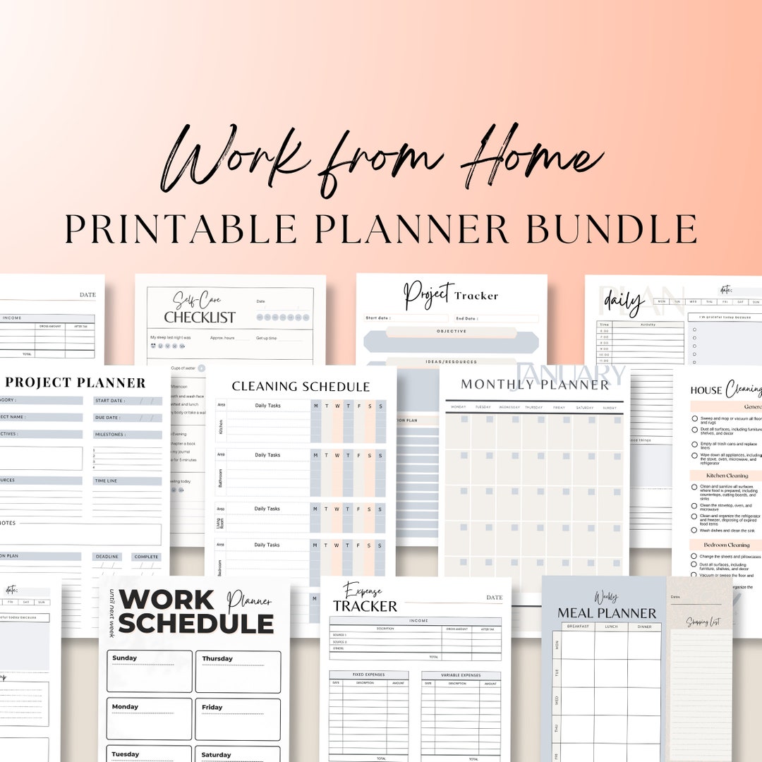 Planner Template Printable Planner Pages Printable 2024 Digital Planner ...