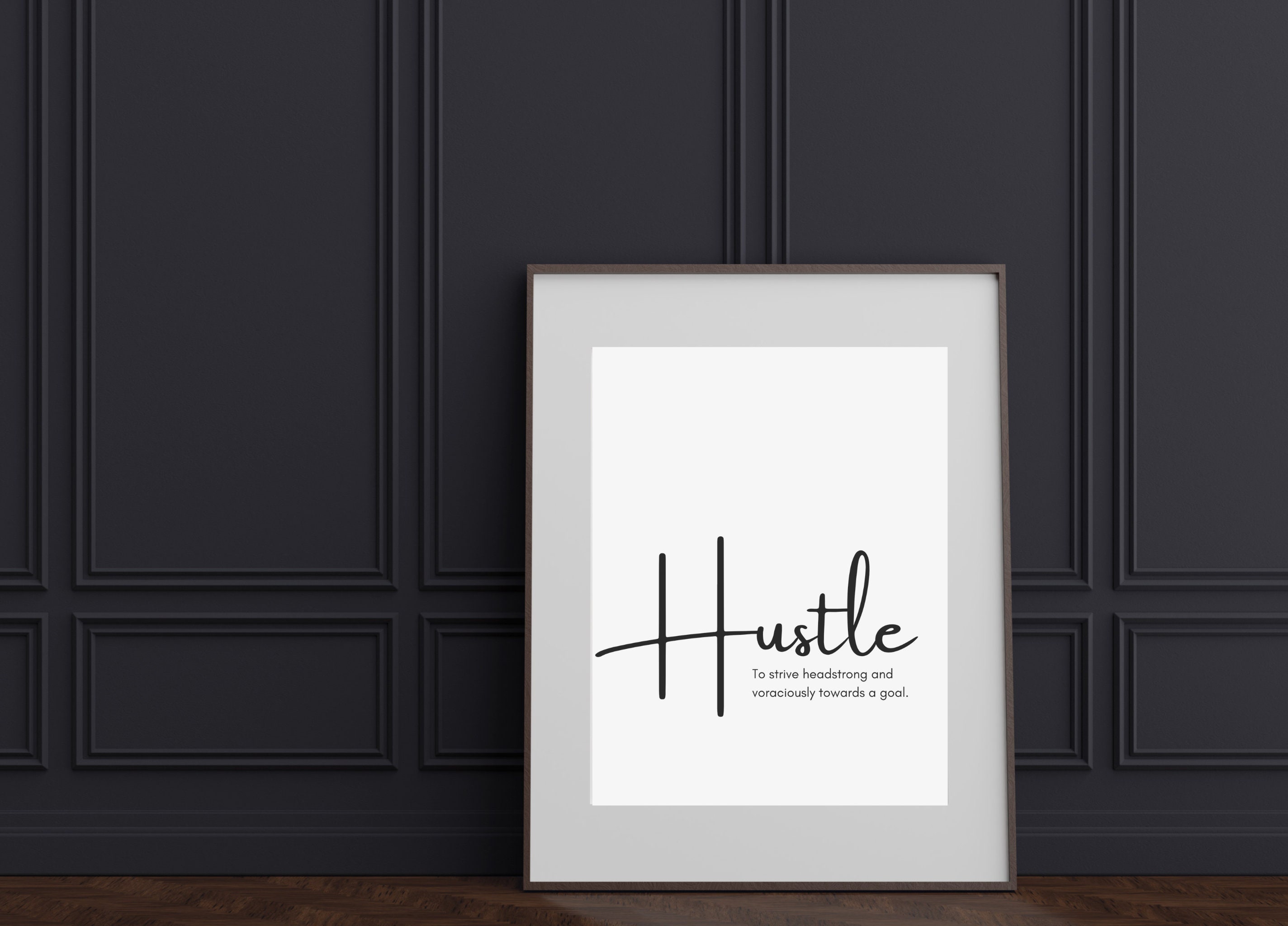 Hustle Printable Wall Art Inspirational Wall Art Printable Self Care ...