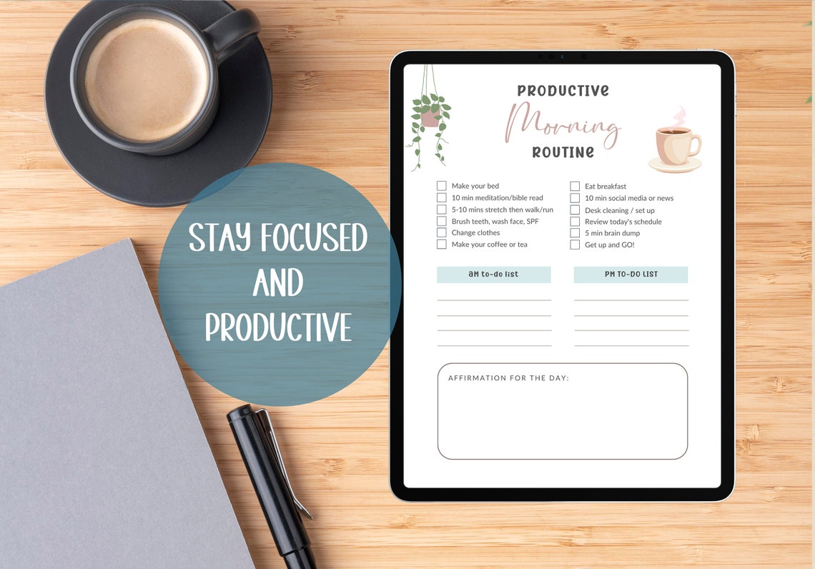 Productivity Planner Template Printable Planner Pages - Etsy