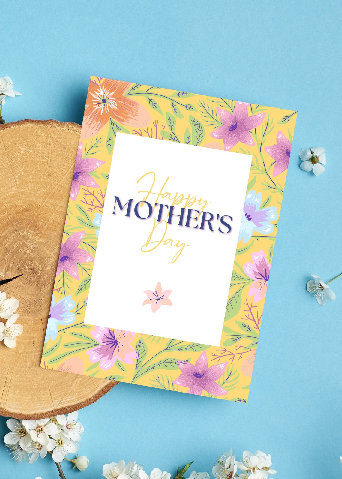 Mother's Day Card Printable Mother's Day Card Digital Download 5x7 ...