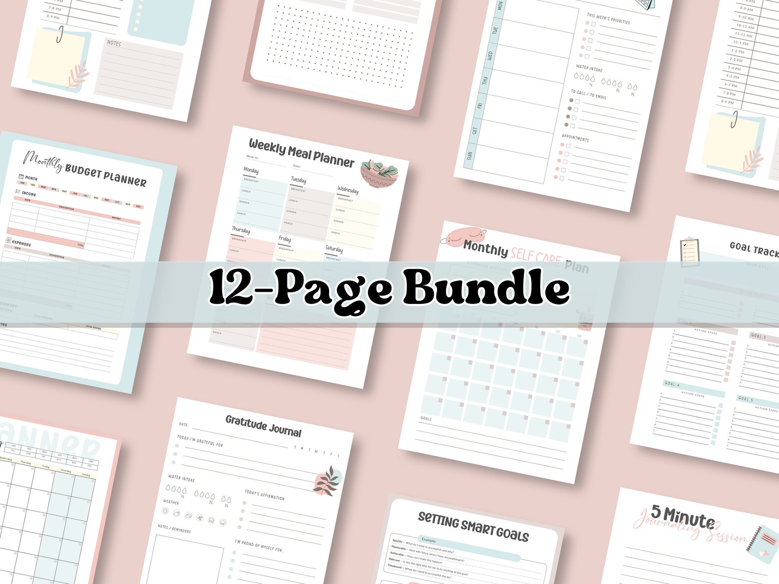 Productivity Planner Template Printable Planner Pages Printable 2024 ...