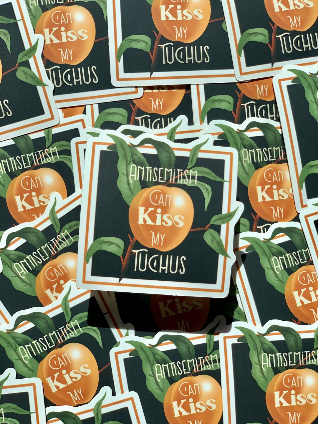 Antisemitism Can Kiss My Tuchus Jewish Stickers Matte Finish,judaism ...