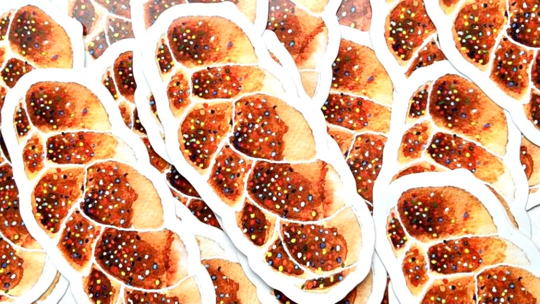 Jewish Challah With Sprinkles Sticker| Kosher| Bar and Bat Mitzvah ...