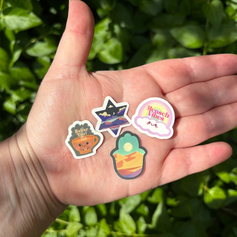 Waterproof Star of David Stickers - Etsy