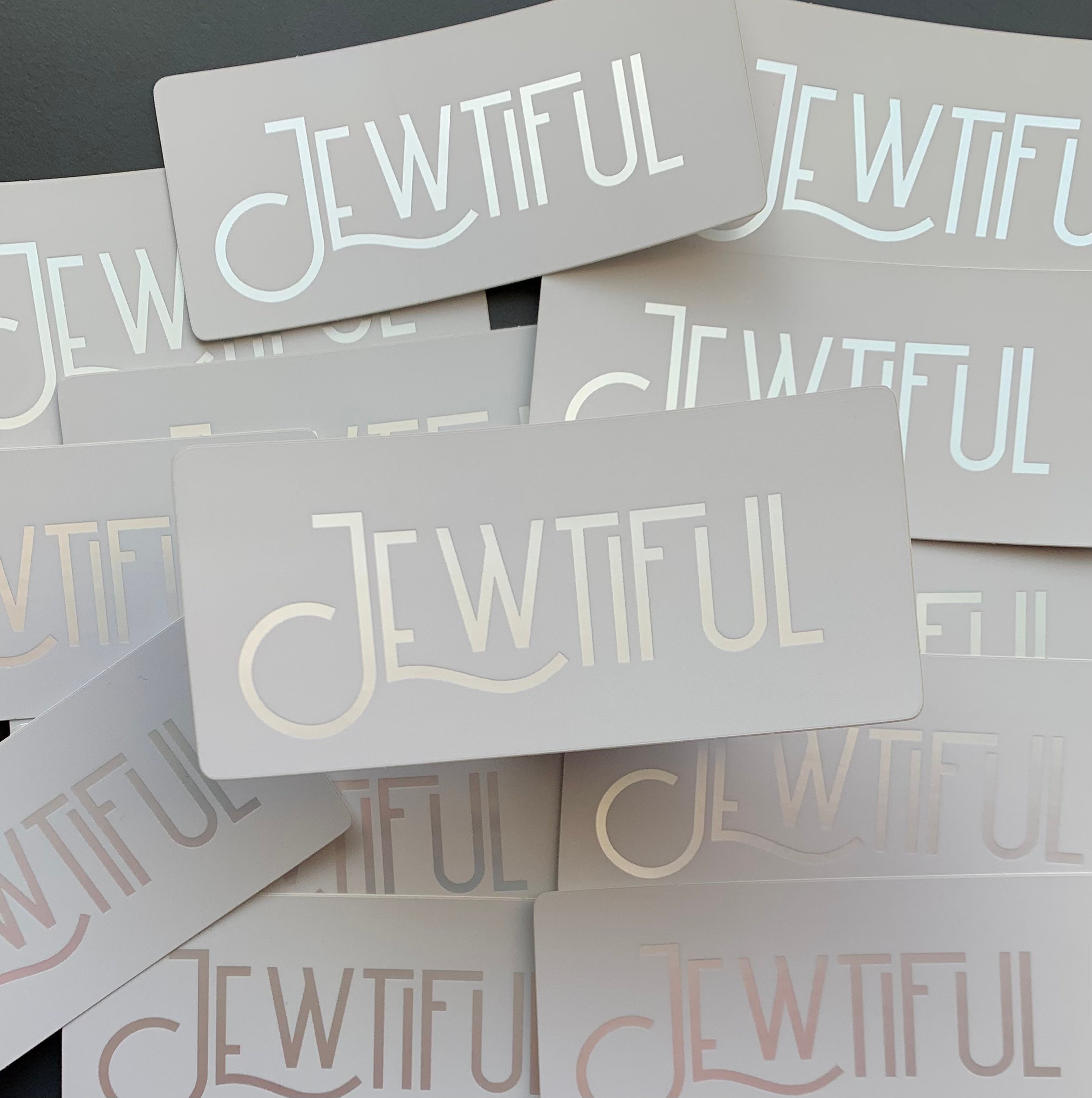 Jewtiful Matte Finish Jewish Die Cut Sticker/holidays/party Favor/gift ...