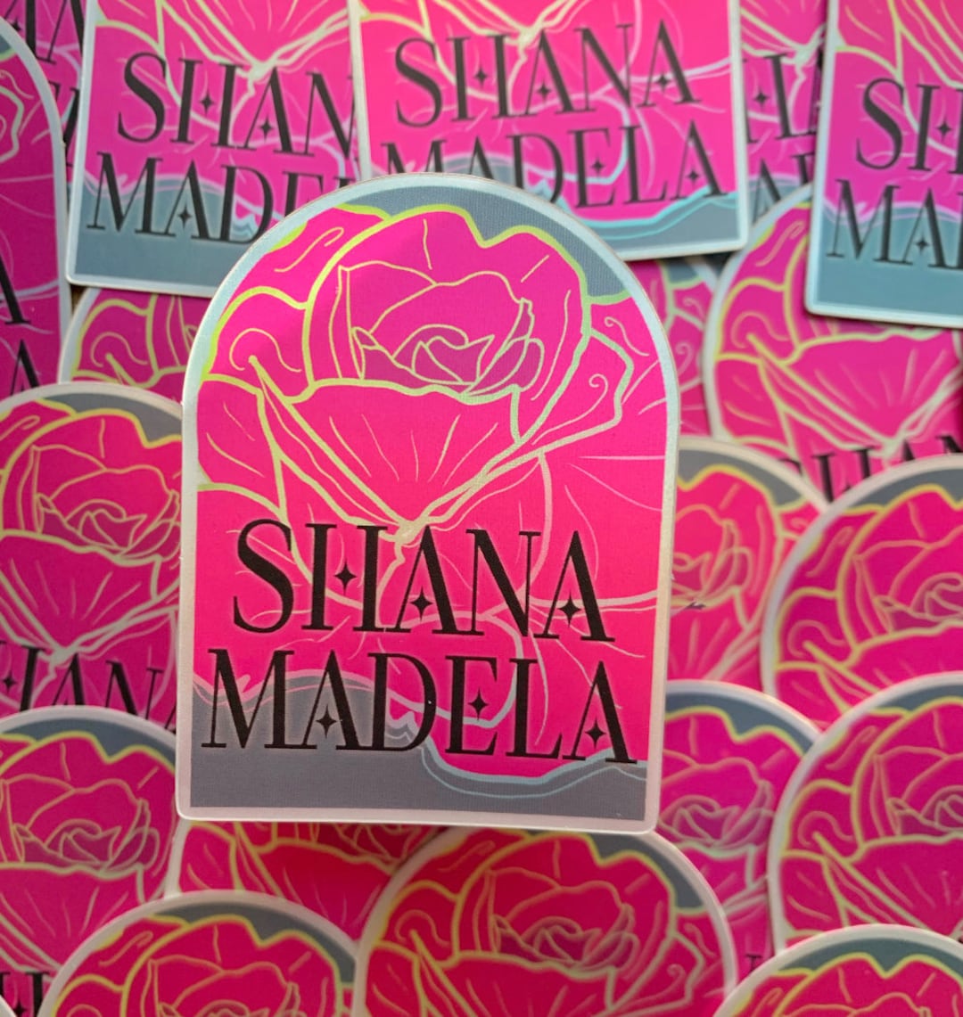 Shana Madela Yiddish a Pretty Girl Jewish Matte Satin With Rose Sticker ...