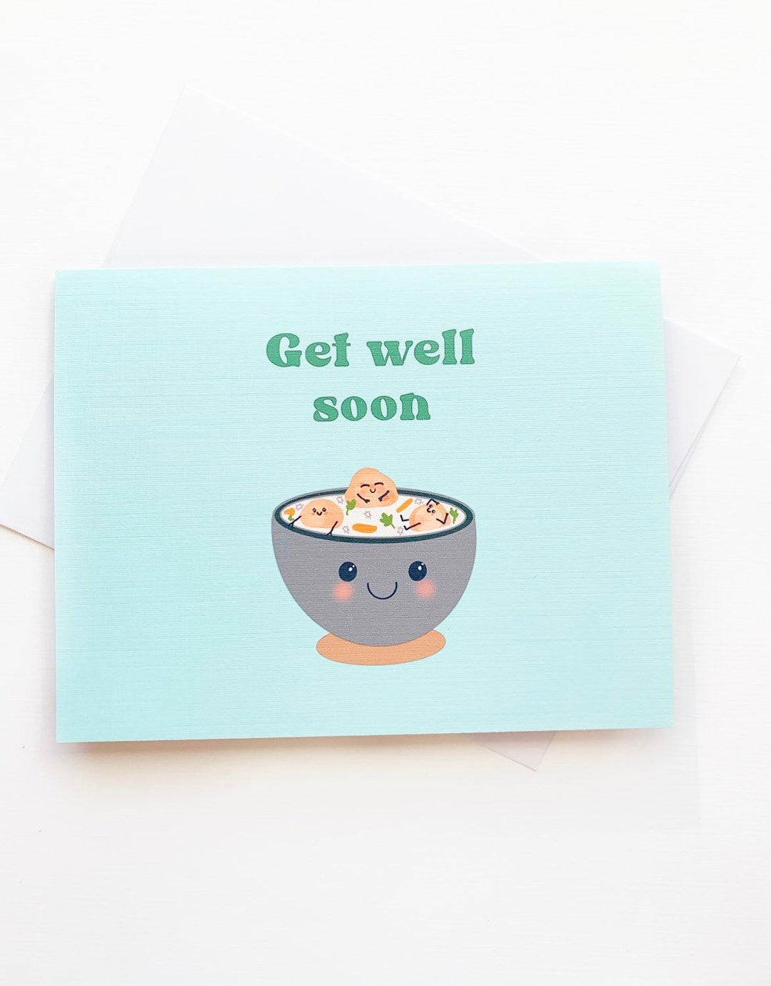 Jewish Get Well Soon Greeting Card/ Matzah Ball Soup/ Healing/ Get ...