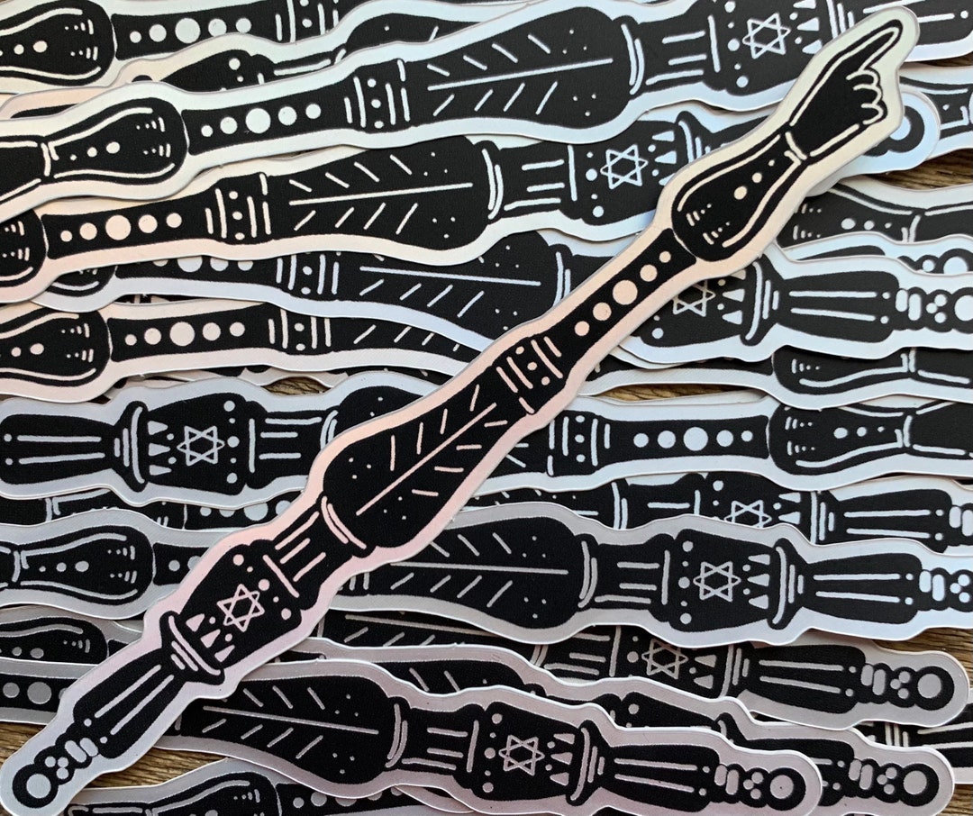 Holographic Yad Torah Pointer Jewish Sticker| |holidays| Party Favor ...