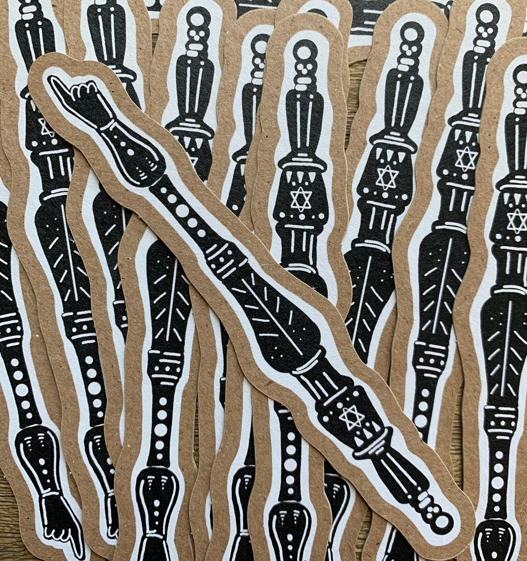 Kraft Paper Yad Torah Pointer Jewish Sticker| |holidays| Party Favor ...