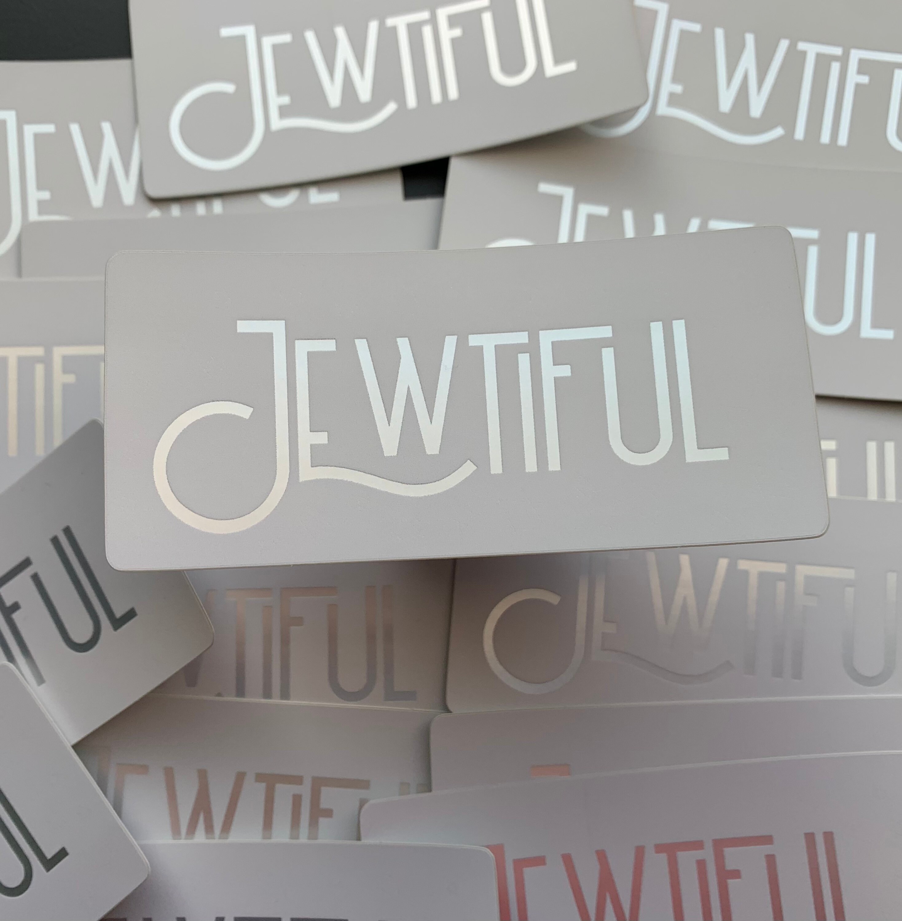Jewtiful Matte Finish Jewish Die Cut Sticker/holidays/party Favor/gift ...