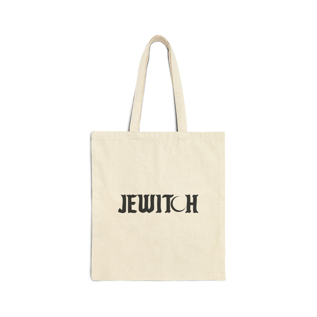 Jewitch Cotton Canvas Tote Jewish Bag| Judaism| Judaica| Spiritual Self ...