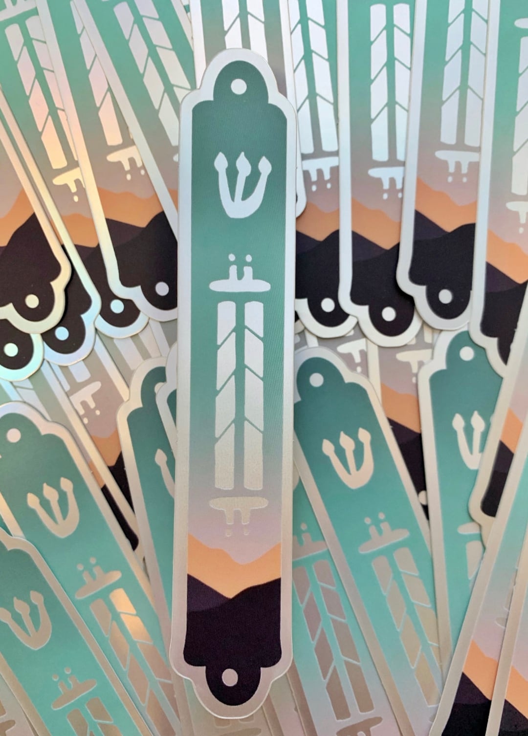 Jewish Holographic Mezuzah Glossy Sticker, Party Favor, Gift, Shabbat ...