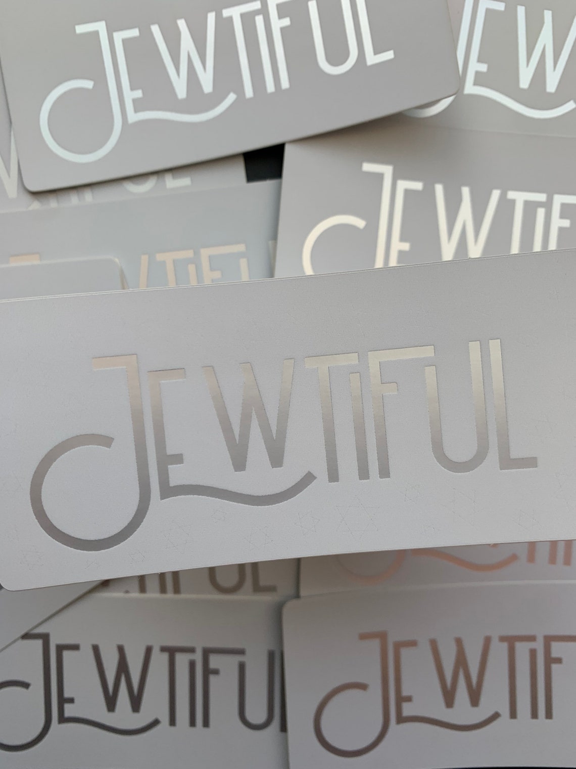 Jewtiful Matte Finish Jewish Die Cut Sticker/holidays/party Favor/gift ...