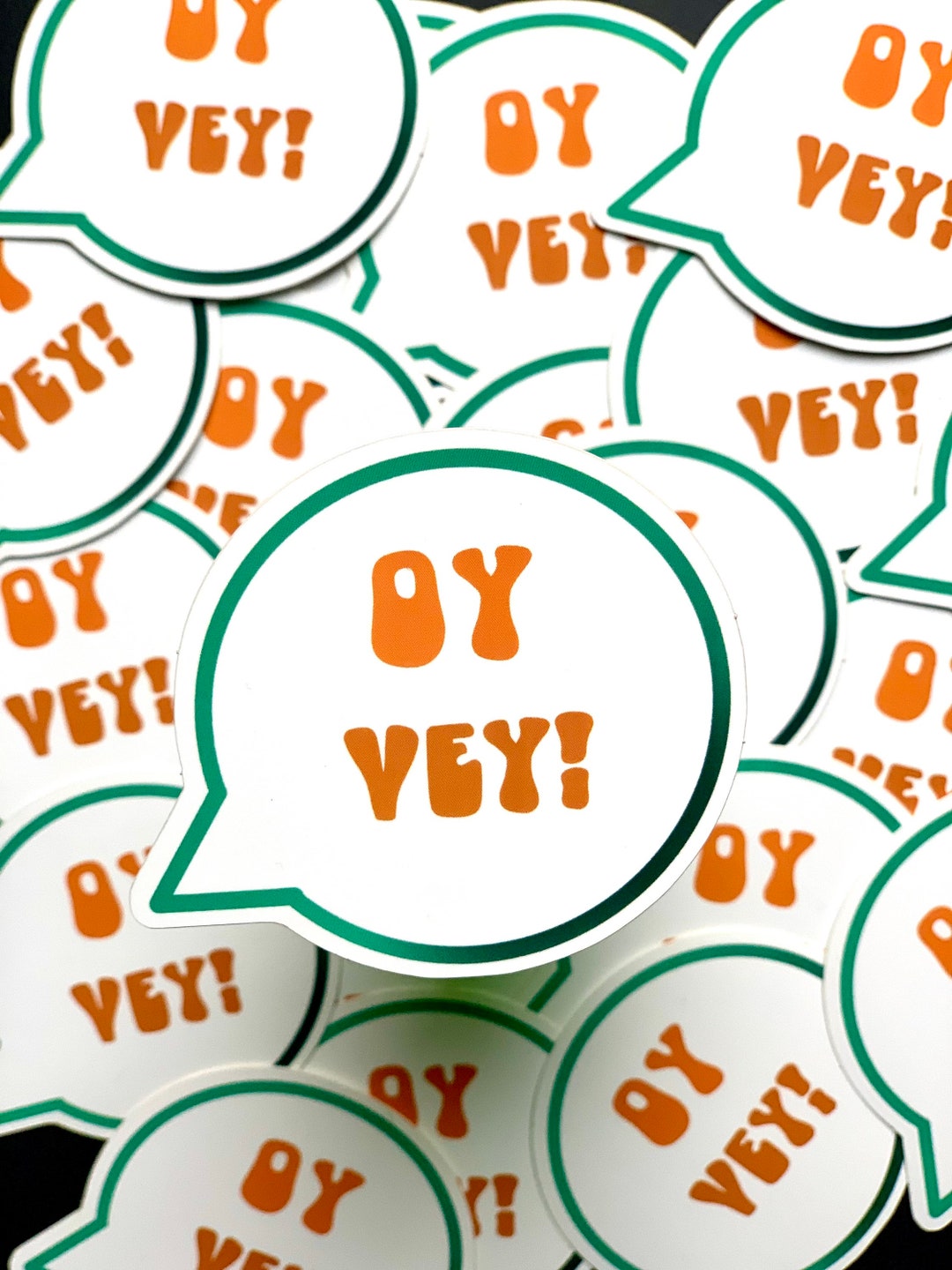 Oy Vey Jewish Sticker/ Party Favors/ Holiday/ Judaica / Chanukah ...